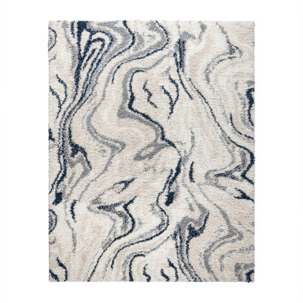 Gertmenian Anjou Modern Abstract Polypropylene Shag Area Rug | Wayfair