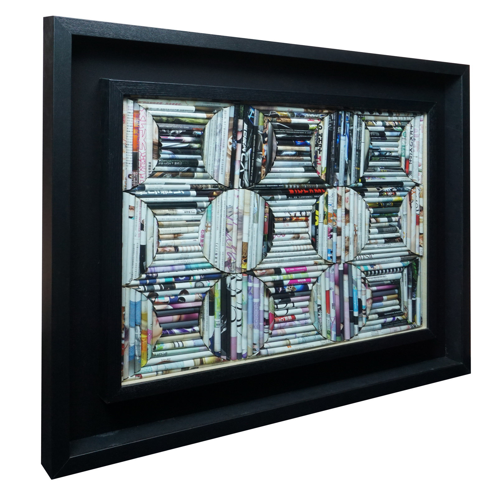 Latitude Run® Magazine Pages Shadow Box Wall Décor | Wayfair