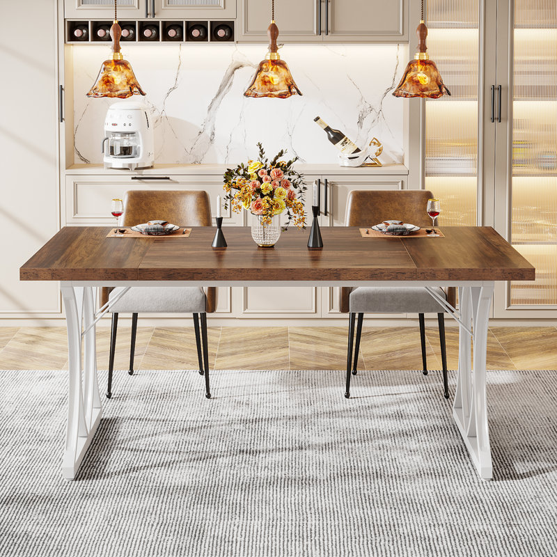 Everly Quinn 63-inches Dining Kitchen Table & Reviews | Wayfair