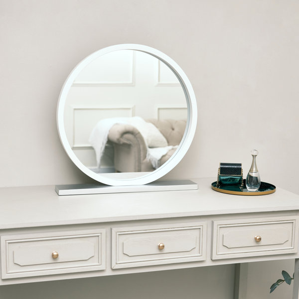 Fairmont Park Trottier Round Metal Framed Freestanding Bathroom Mirror ...