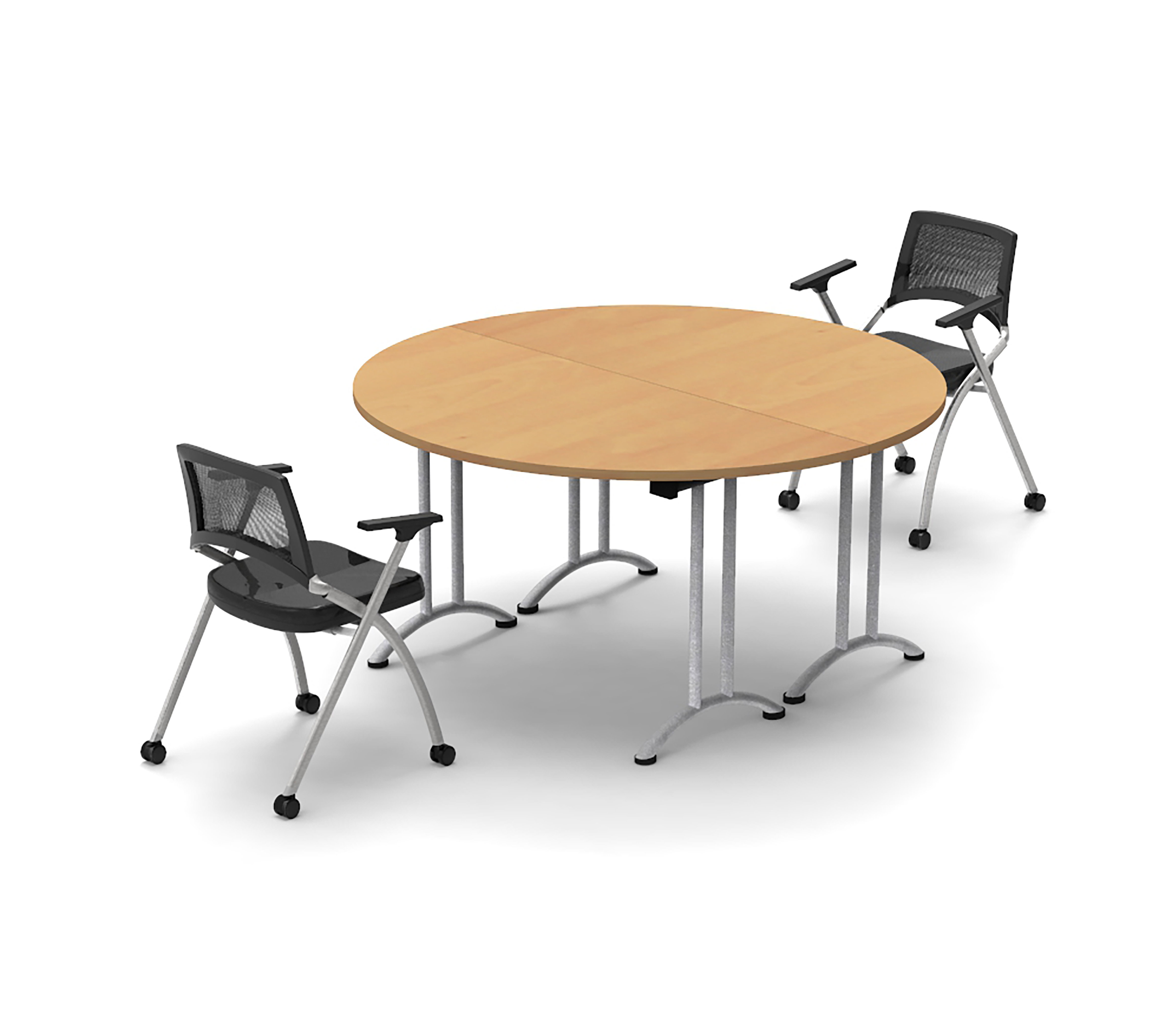 Inbox Zero Altha 2 Person Conference Meeting Tables with 2 Chairs ...