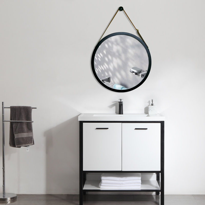 Union Rustic Jeffrey Wood Round Wall Mirror & Reviews | Wayfair