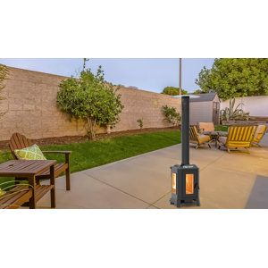 NUUK Outdoor Wood Pellet Heater with Glass Window, 75,000 BTU | Wayfair