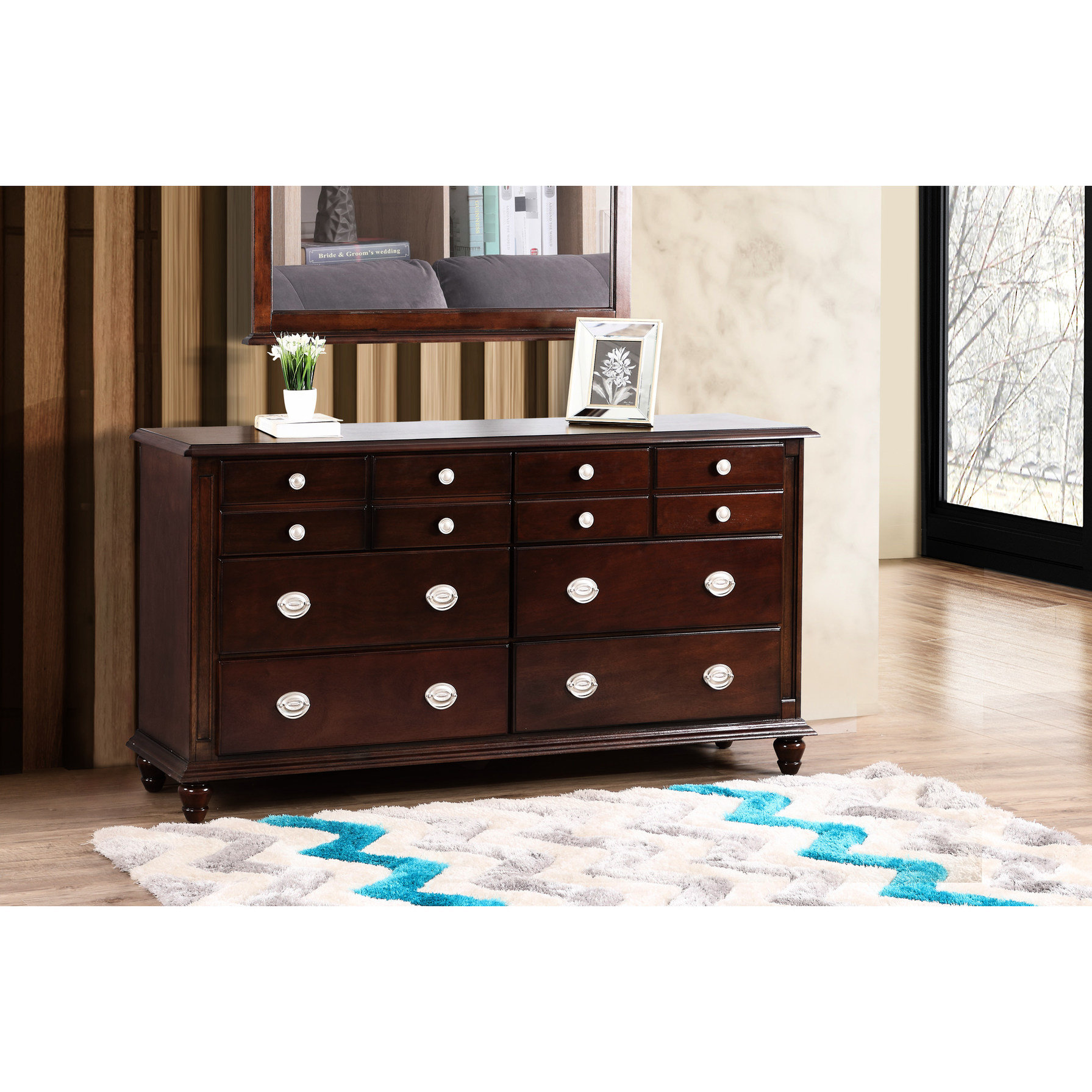 Darby Home Co Summit G5950-d Cappuccino Bedroom Furniture Dresser ...