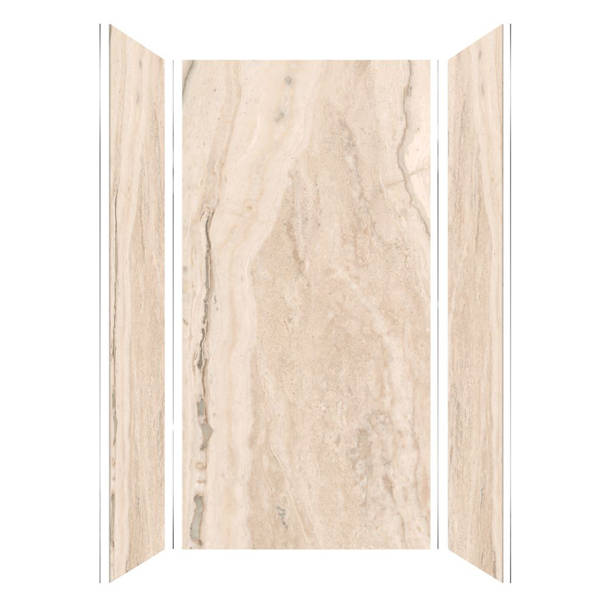 Transolid Titan 36'' W 60'' D 96'' H Glue Up Solid Surface Wall | Wayfair