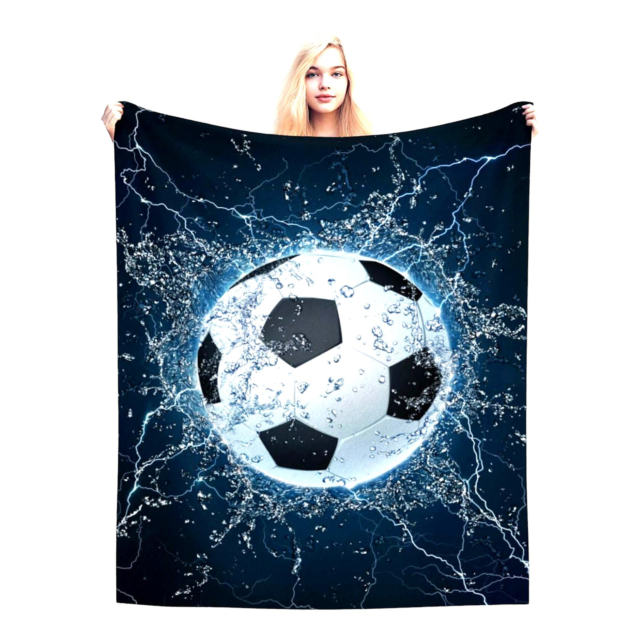 BRBCA Ultimate Soccer Splash Throw Blanket - Super Soft Warm Fleece ...