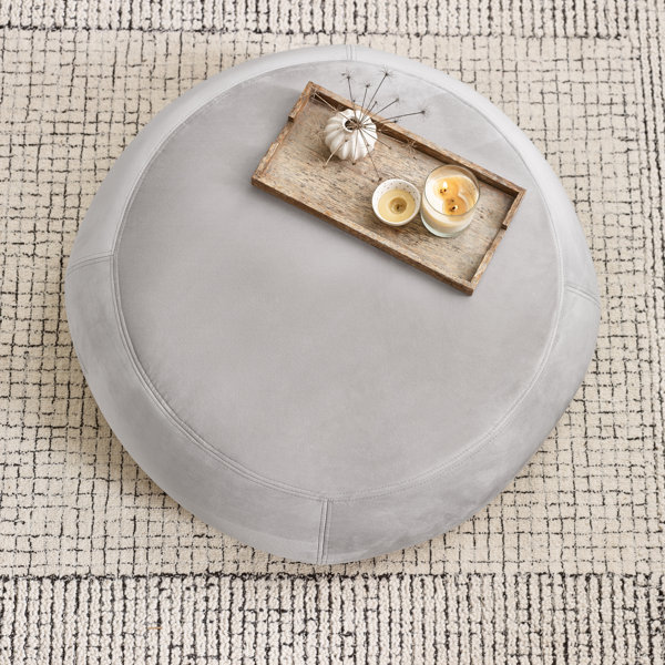 Fairmont Park Puchta Luxury Velvet Extra Large Footstool - Simple Flat ...