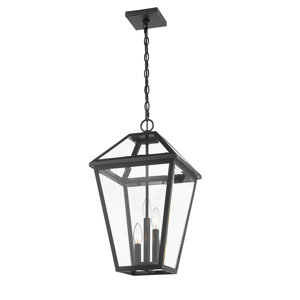 Lark Manor Swerve 3 - Light Outdoor Hanging Lantern & Reviews | Wayfair