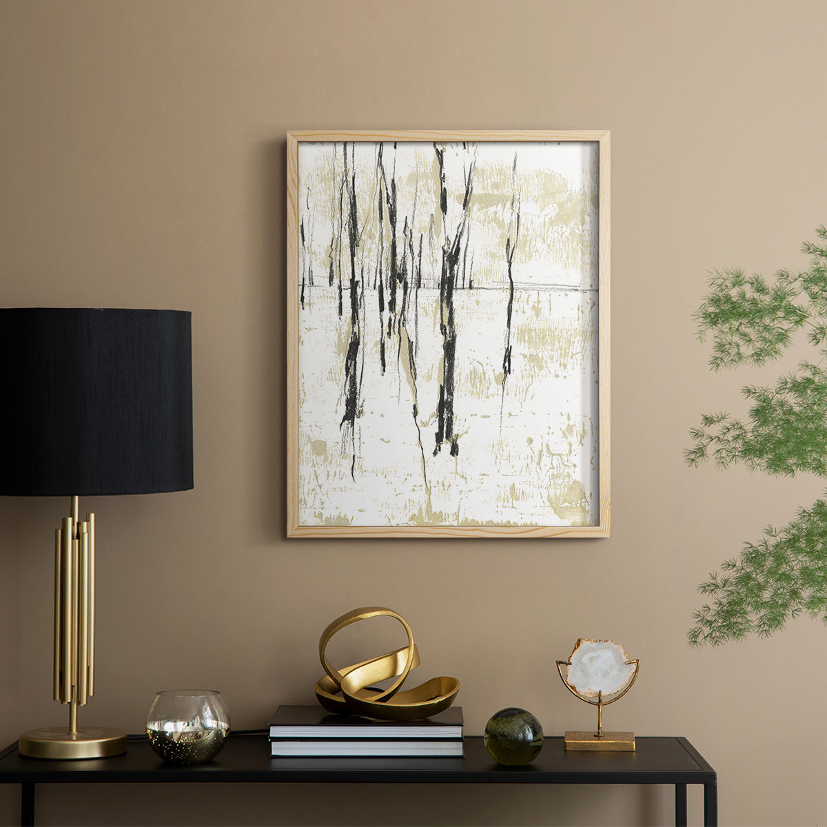 Latitude Run® Gilded Forest I Framed Print - Solid Wood | Wayfair