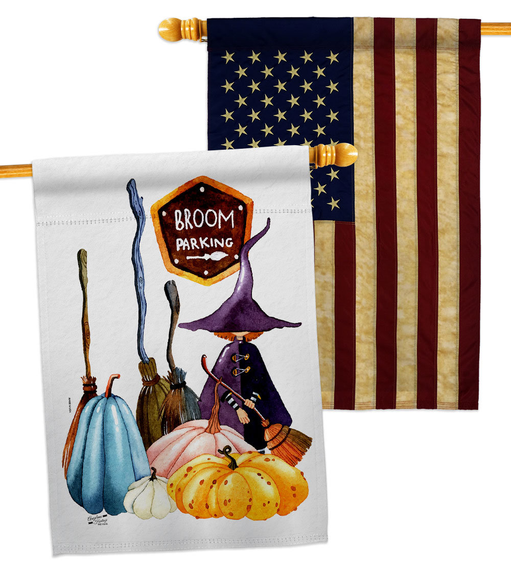 Angeleno Heritage Broom Stop House Flags Pack Halloween Fall Yard ...