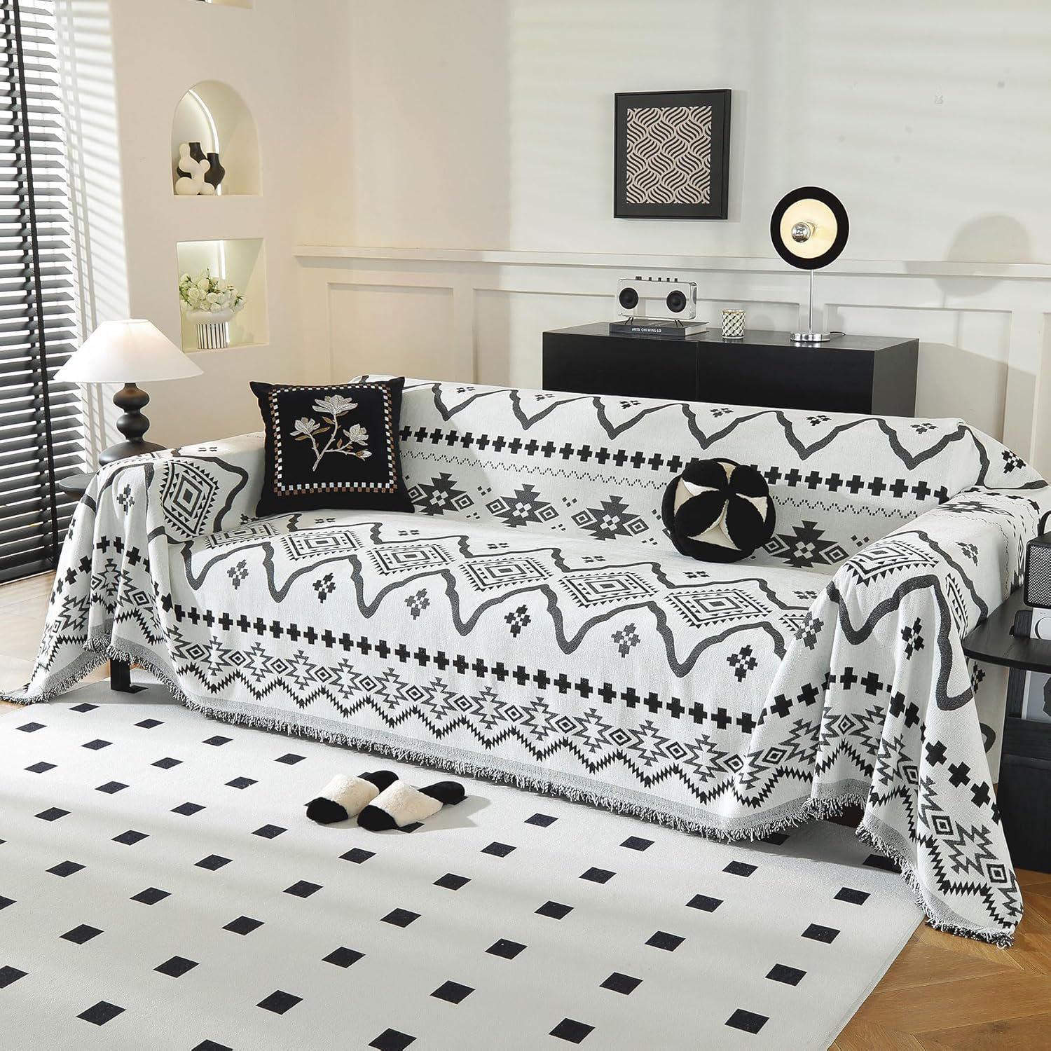 SORMIA Boho Couch Covers for Sofa - Wayfair Canada