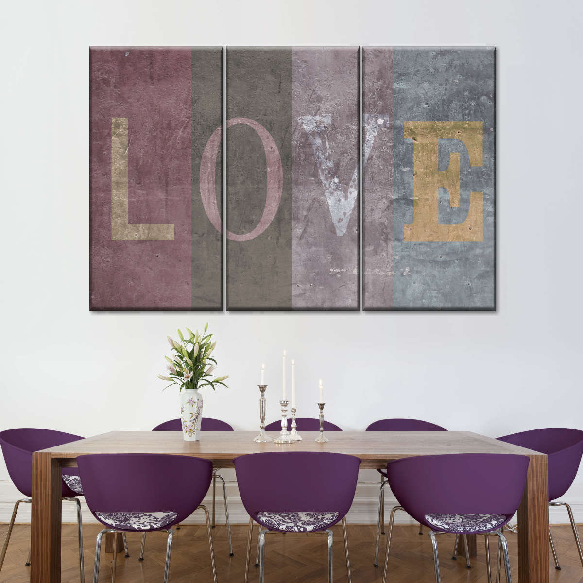 Trinx Love Typography Love Sign 3 Pieces | Wayfair