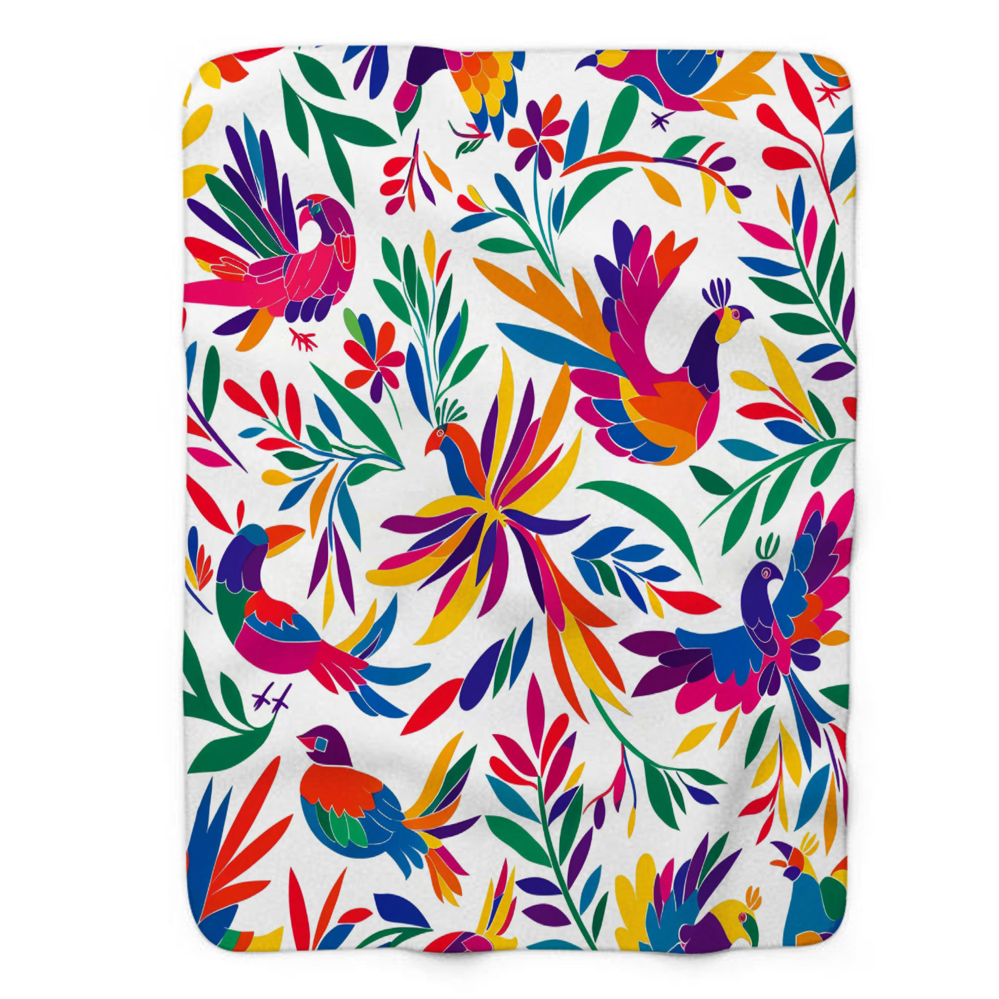 MentionedYou Otomi Embroidery - 1 Piece Premium Sherpa Blanket | Wayfair