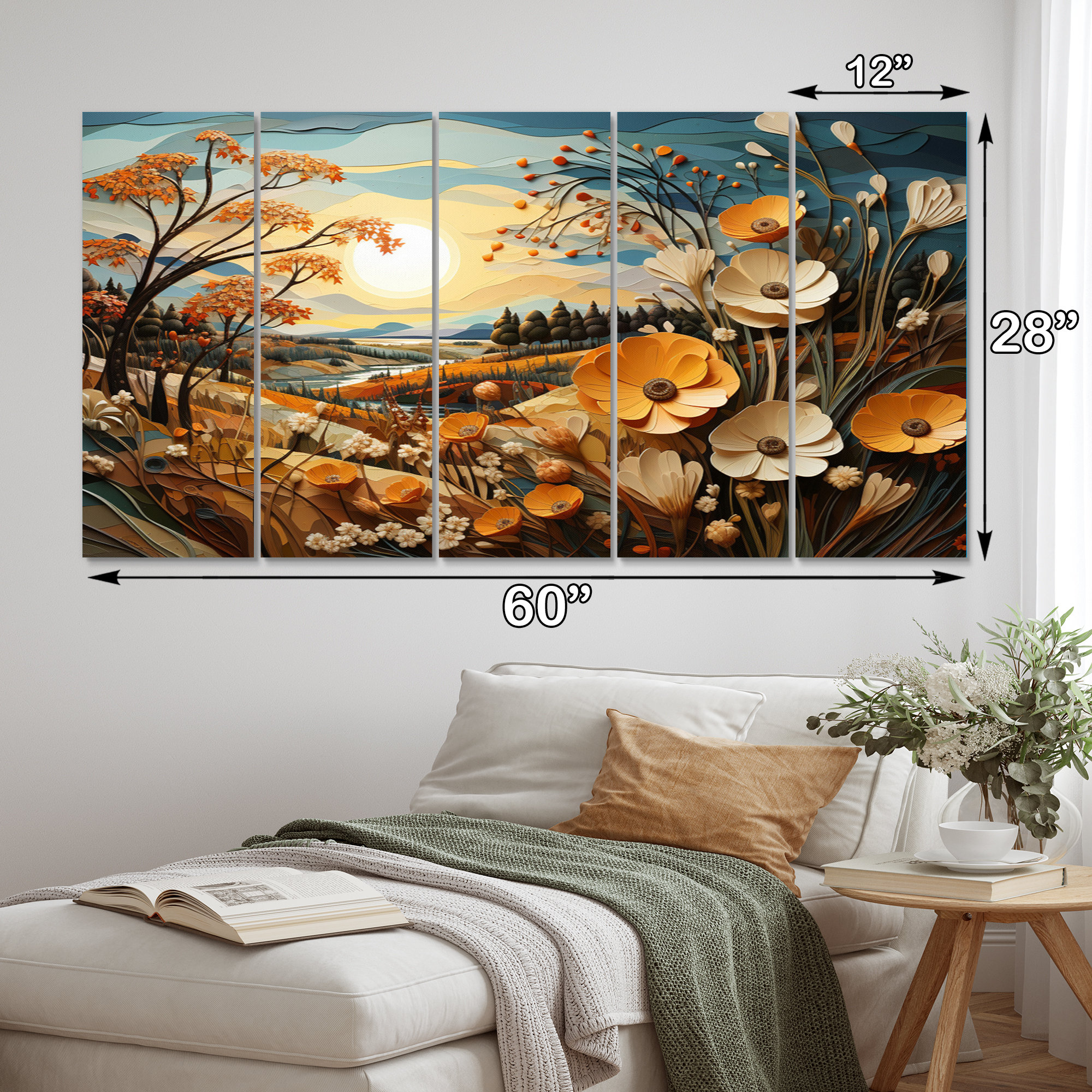 Red Barrel Studio® Countryside Golden Meadows II - Countryside Metal ...