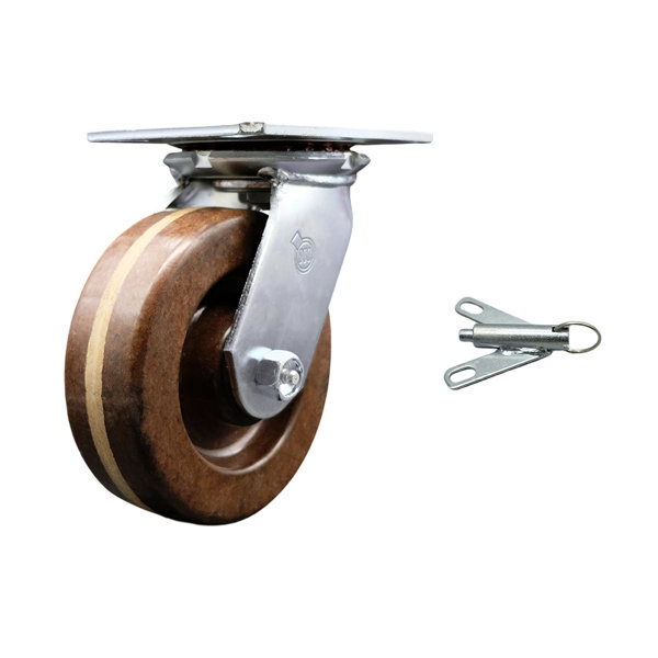 Service Caster Heavy Duty High Temp Phenolic Caster with Roller Bearing ...