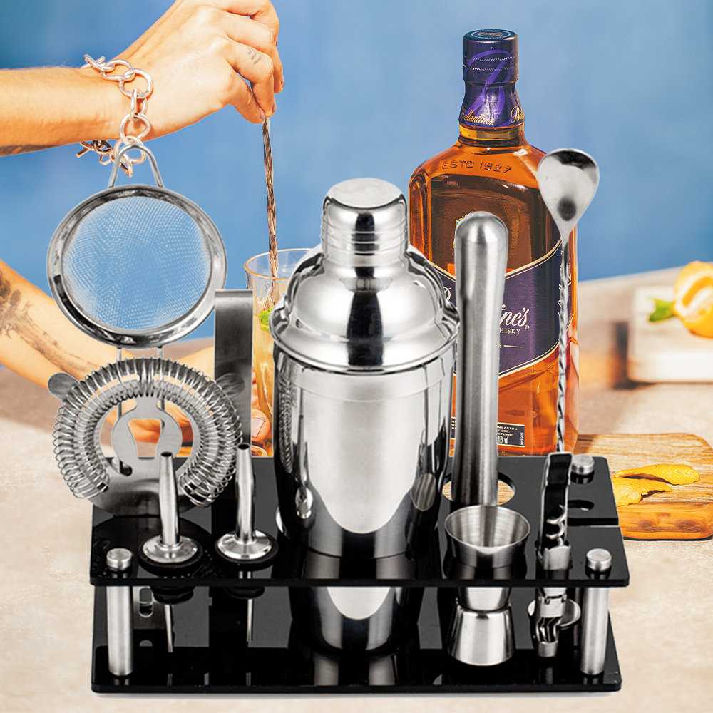 Prep & Savour Deviana Stainless Steel Bar Tool Set | Wayfair