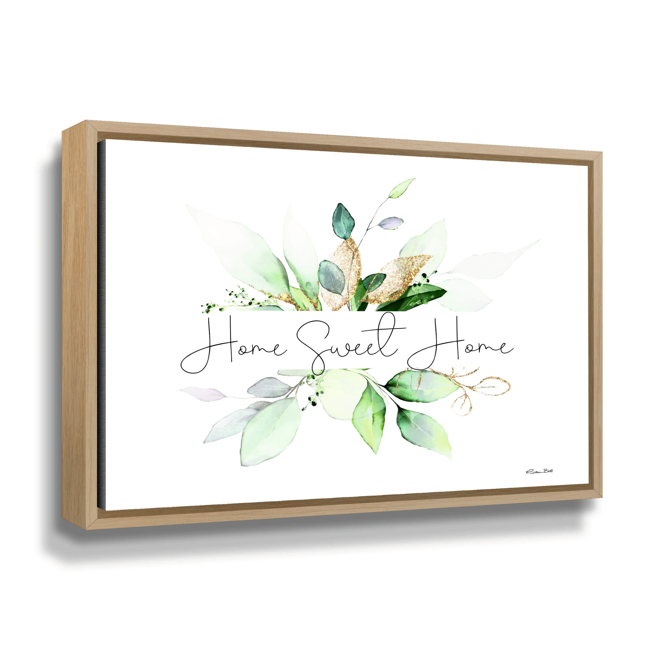 Gracie Oaks "Home Sweet Home" Canvas Painting by Susan Ball Rustic Wall ...