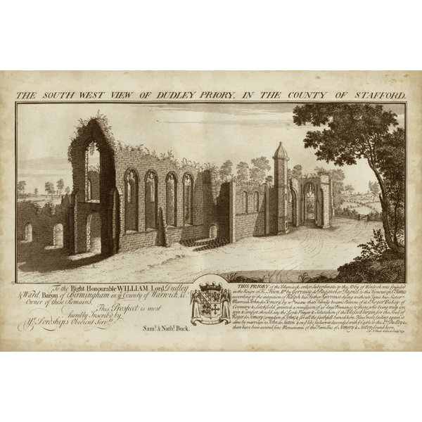 August Grove View Of Dudley Priory by Nathaniel Buck - Wrapped Canvas ...