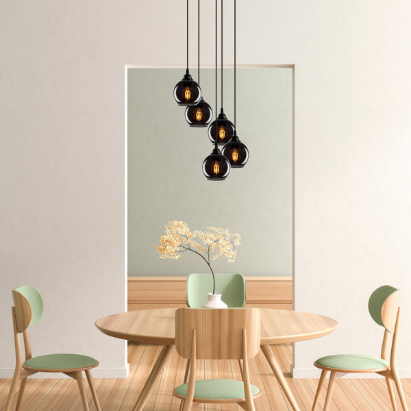 East Urban Home Palou 5 - Light Cluster Pendant | Wayfair