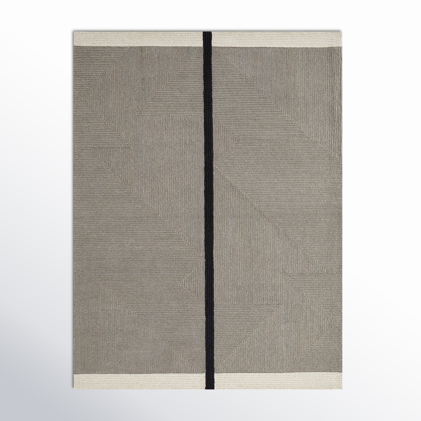 AllModern Nio Architectural Mid-Century Modern, Gray / Black, 3'-6" X 5 ...