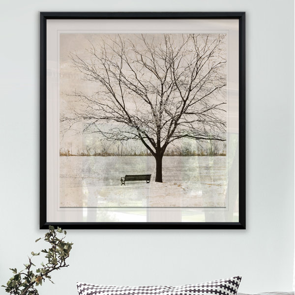 Charlton Home® Lonely Tree Framed On Paper Print & Reviews | Wayfair