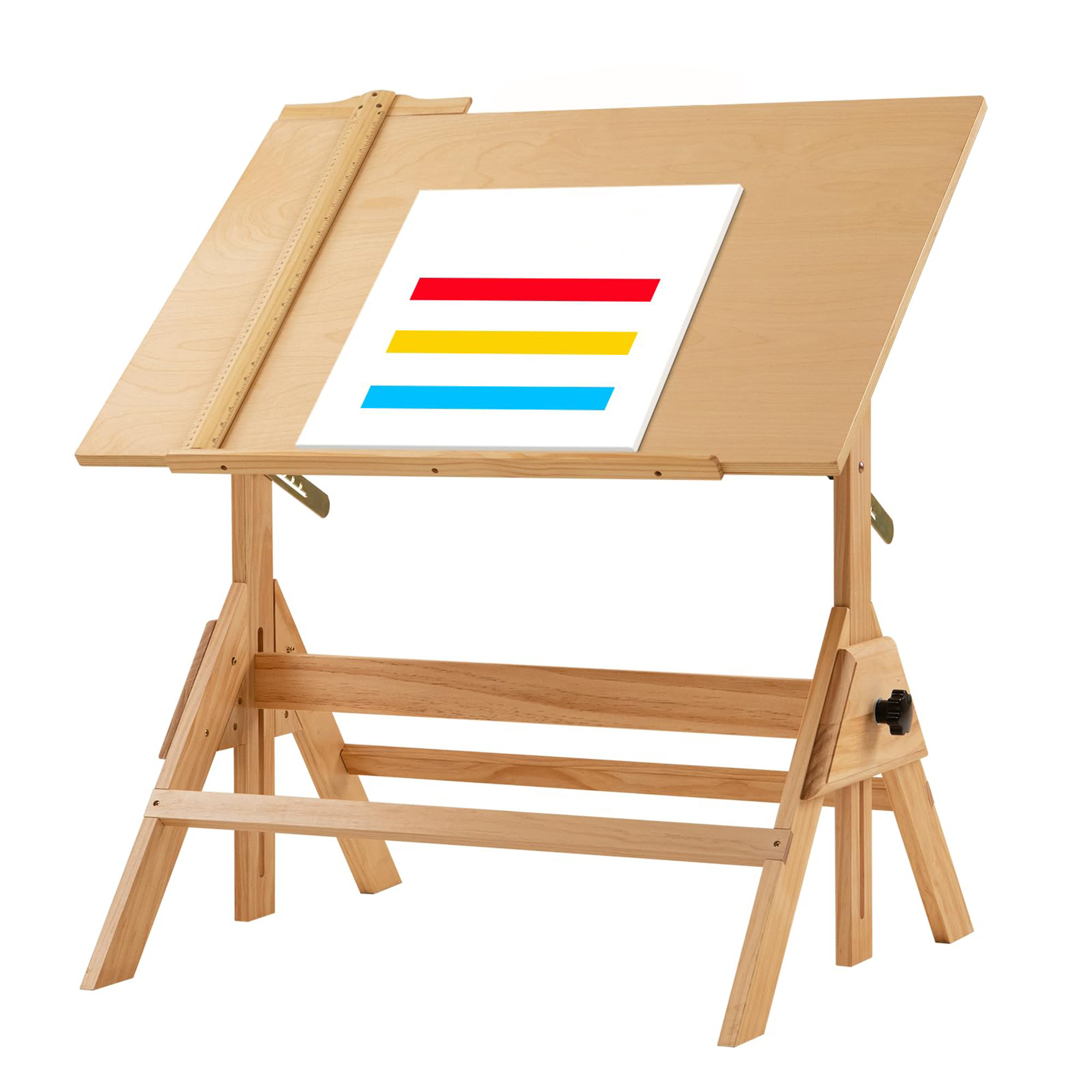 Inbox Zero Solid Wood Drafting Table - Wayfair Canada