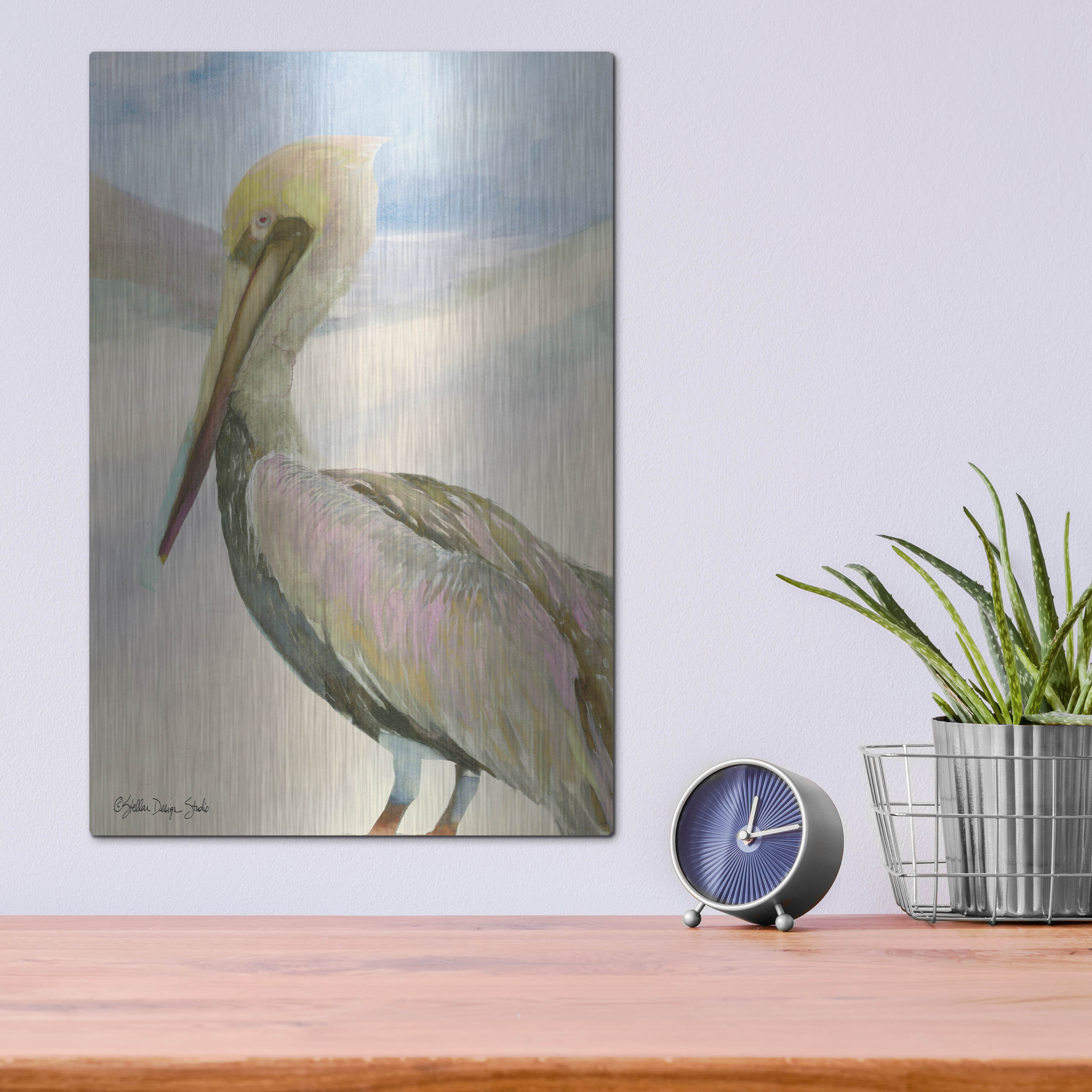 Highland Dunes " Pelican 2 " by Stellar Design Studio on Metal | Wayfair