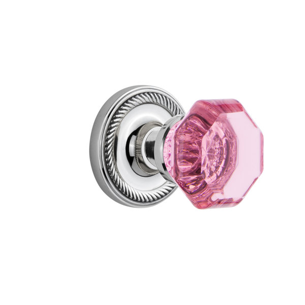 Nostalgic Warehouse Rope Rosette with Waldorf Pink Door Knob & Reviews ...
