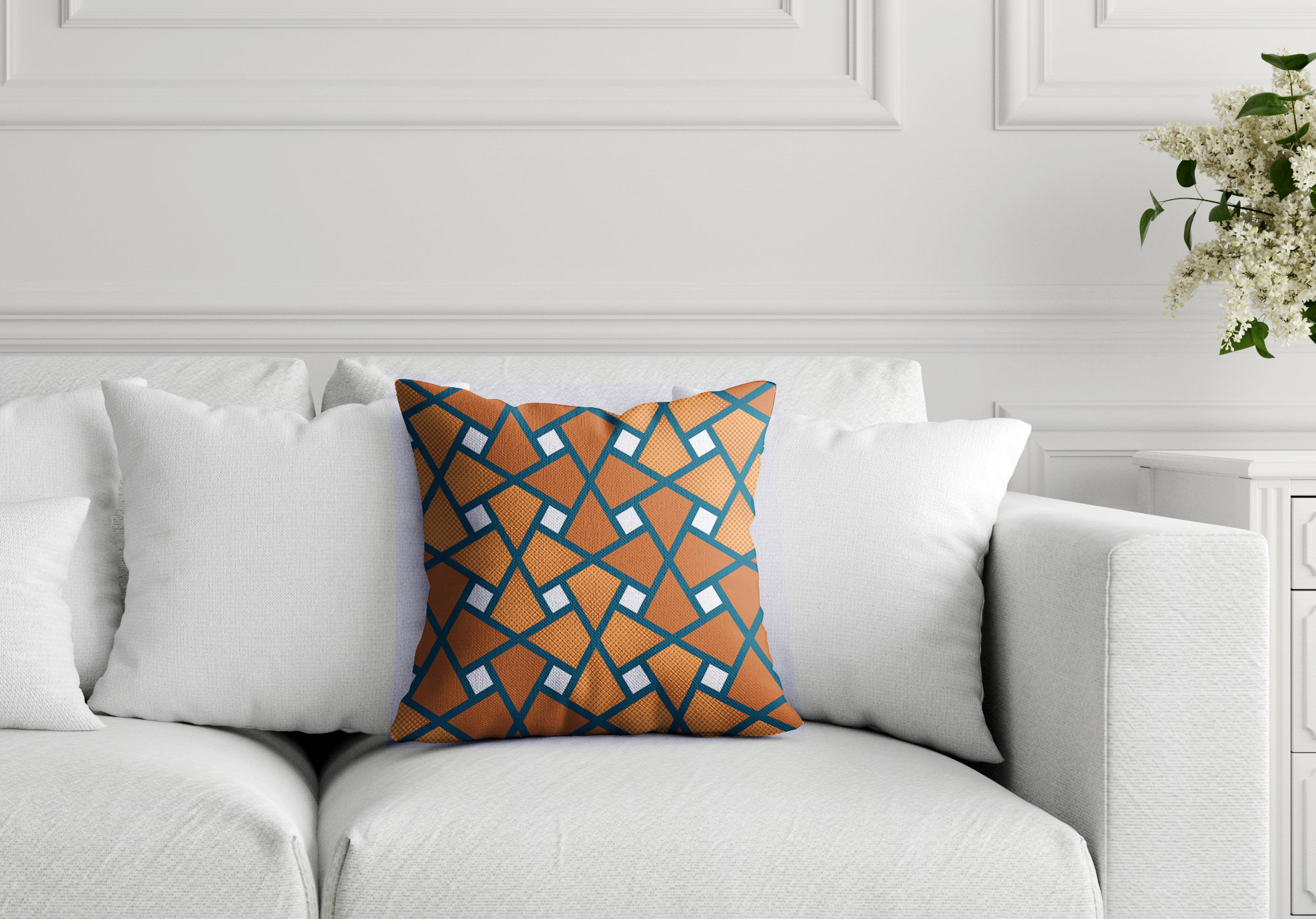 ULLI HOME Phillipa Diagonal Squares Indoor Pillow Cover. - Wayfair Canada