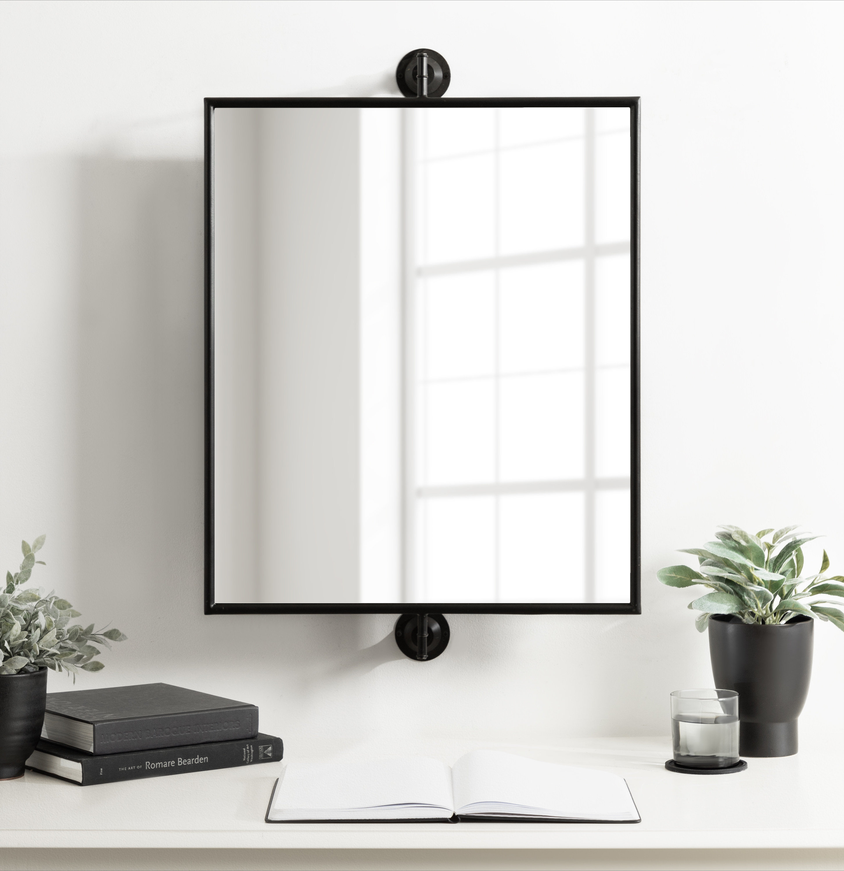 Willa Arlo™ Interiors Dunnell Rectangle Pivot Bathroom Wall Mirror ...