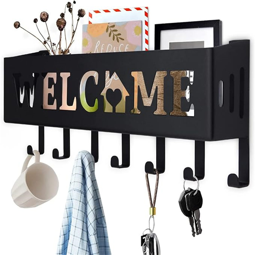 Rebrilliant Key Holder & Rack Welcome Style Design Metal Key Rack With ...