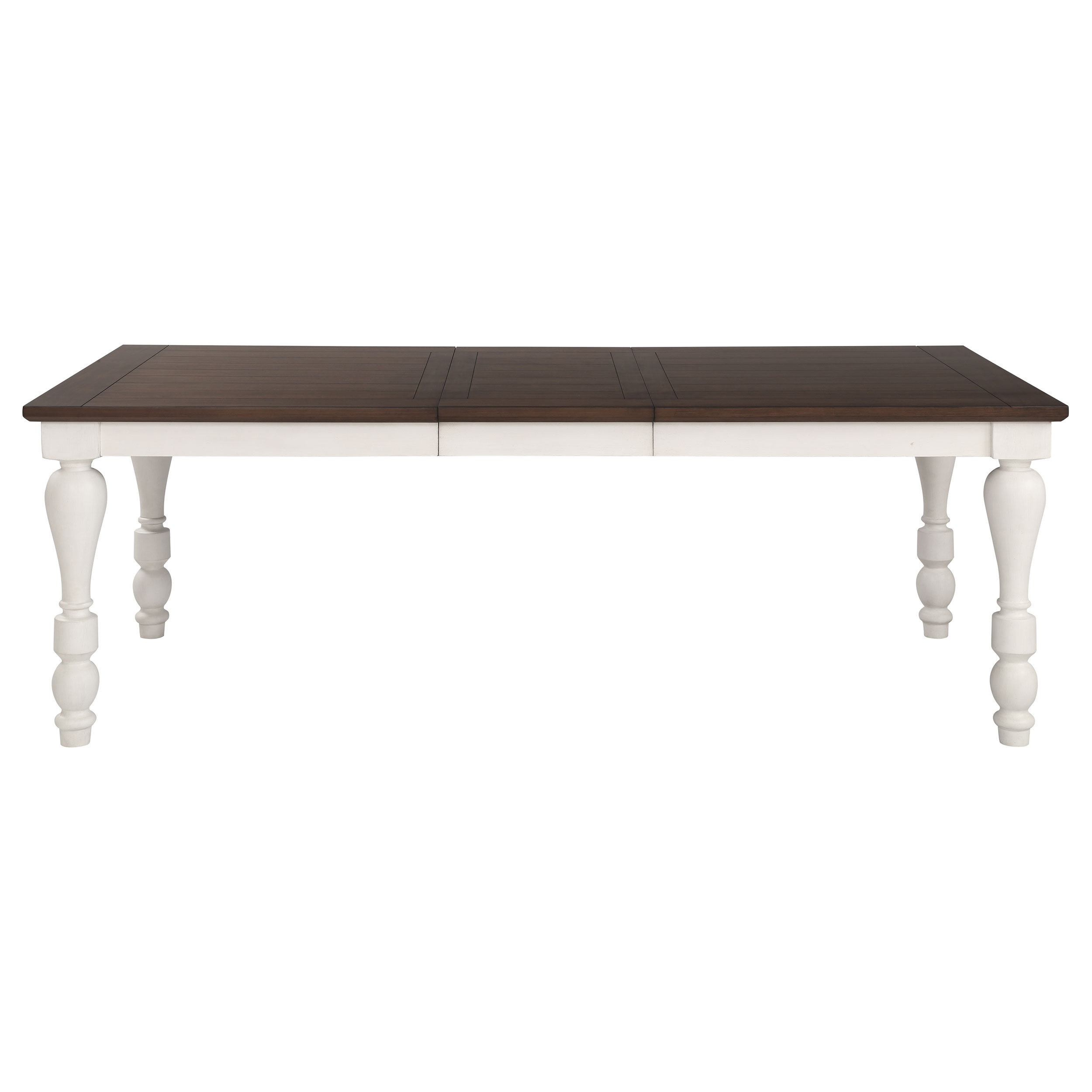 George Oliver Nana Madelyn Extension Leaf Dining Table Coastal White ...