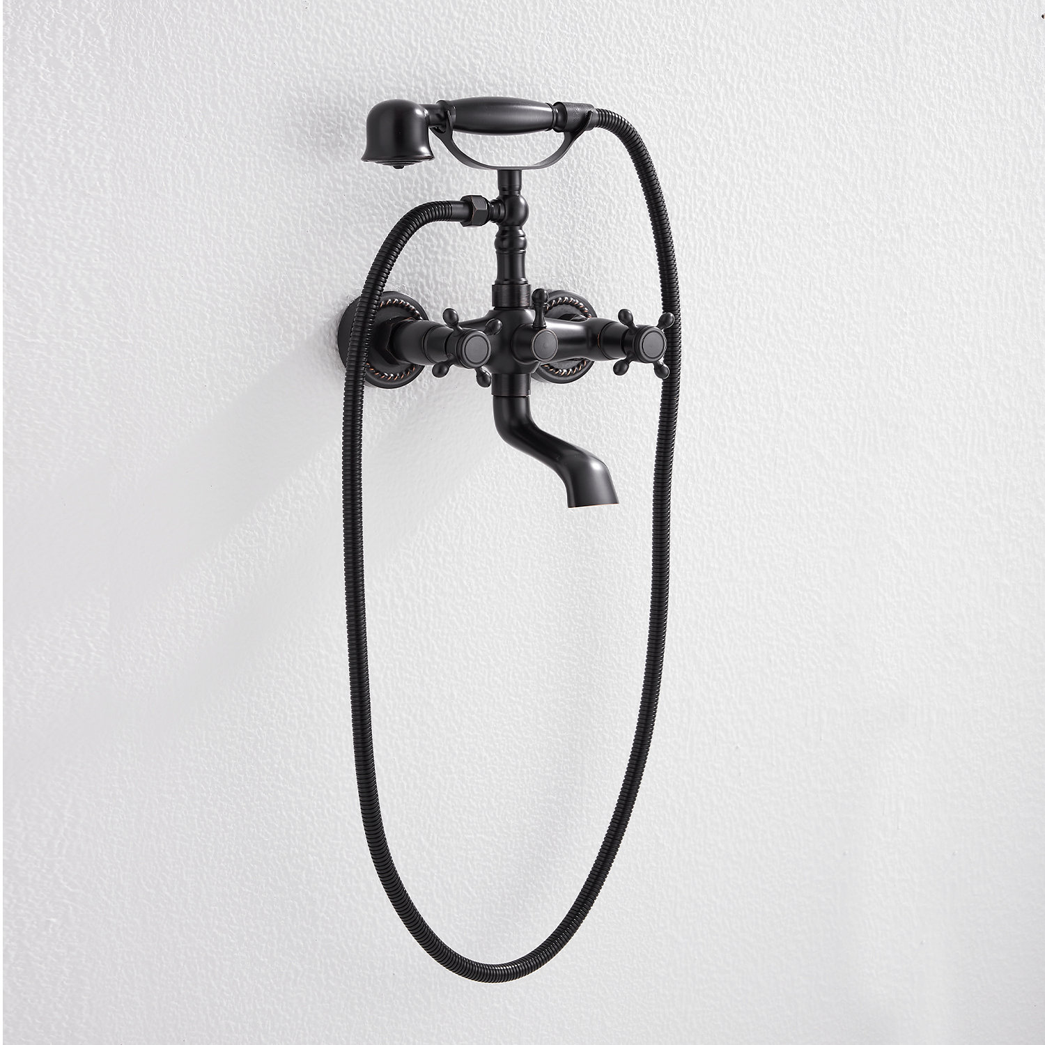 UFINE 9777-ATI Clawfoot Bathtub Faucet Wall Mount Hand Held Shower ...