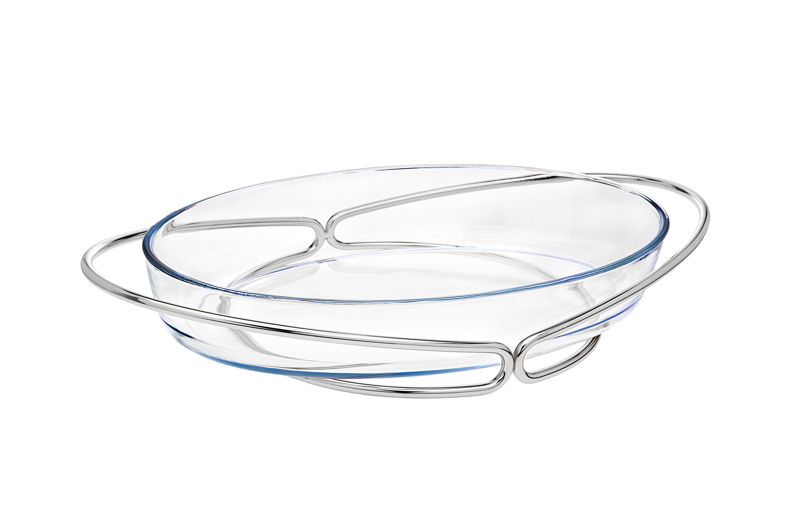 Godinger Silver Art Co Infinity Oval Glass Server | Perigold