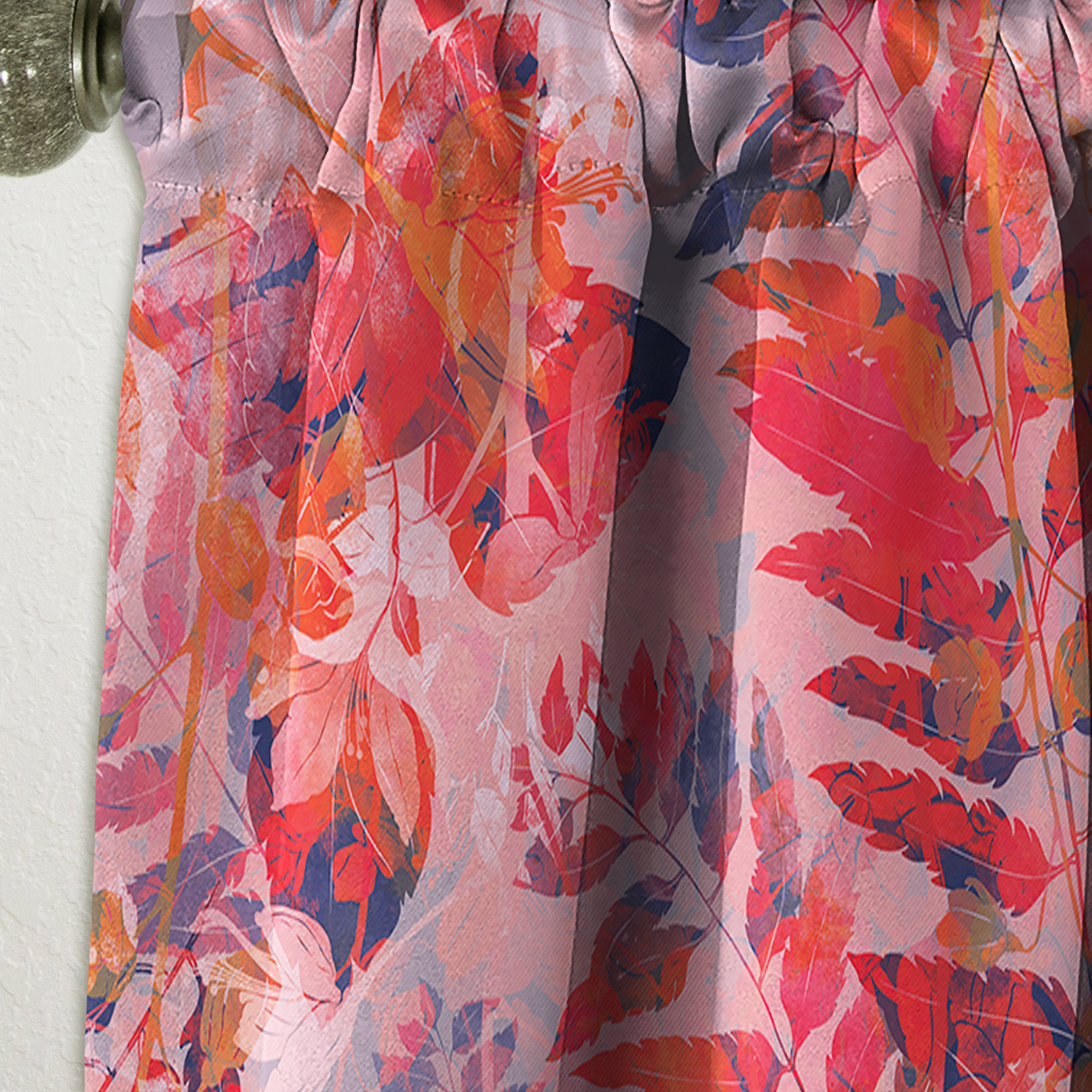 East Urban Home Superimposed composition of herb, flowers and leaves ...