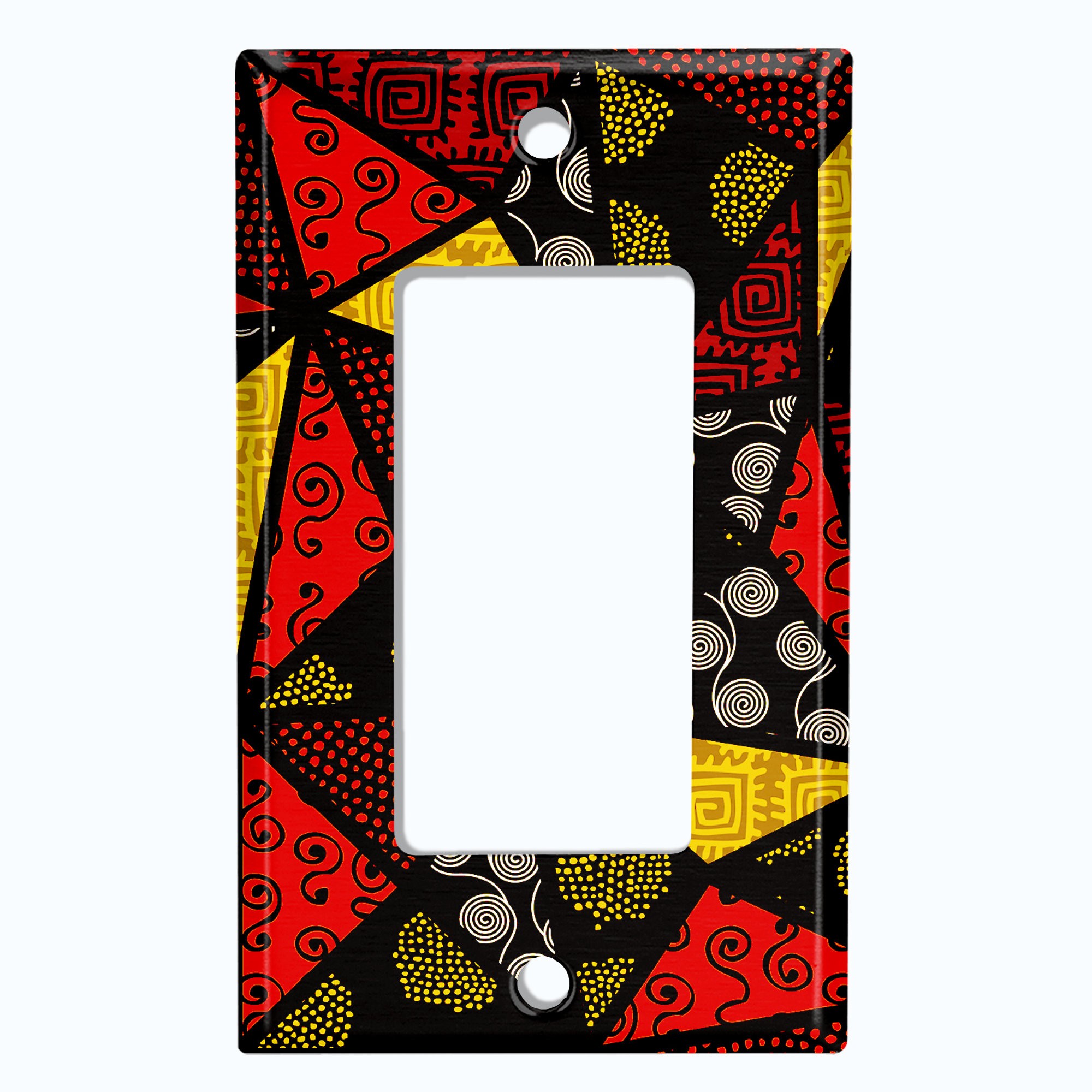 WorldAcc Safari Pattern African Tribal Stained Glass Triangular 1-Gang ...