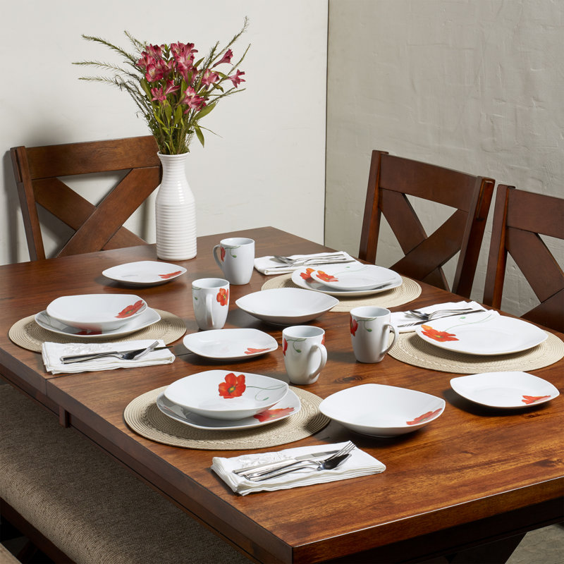 Tabletops Gallery Poppy Tabletops Gallery 16 piece Dinnerware Set ...