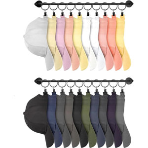 Rebrilliant Hat Rack For Baseball Cap Hat Storage With 20 Hooks ...