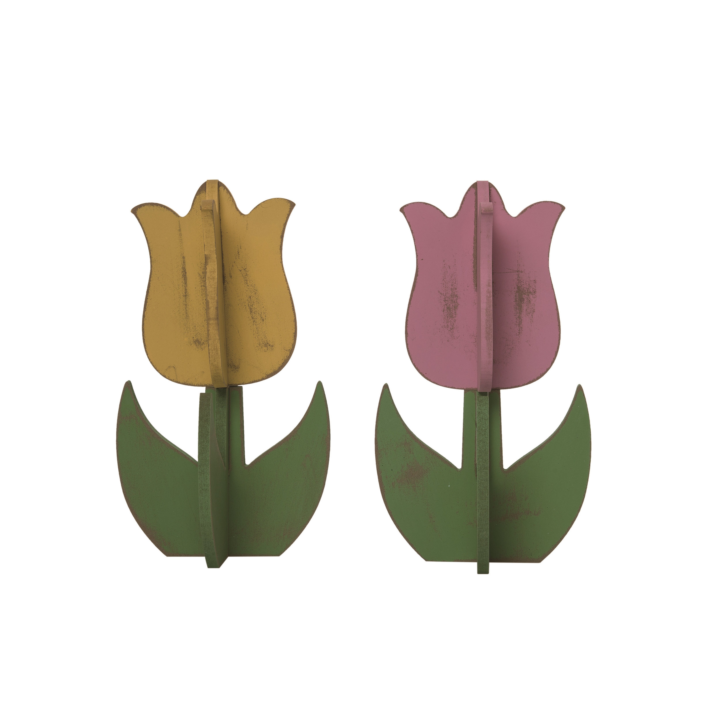 Ophelia & Co. Large MDF Dimensional Flower Decor Set of 2 Spring Home ...