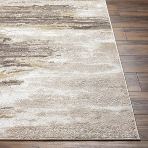 17 Stories Davide Abstract Brown Area Rug & Reviews | Wayfair