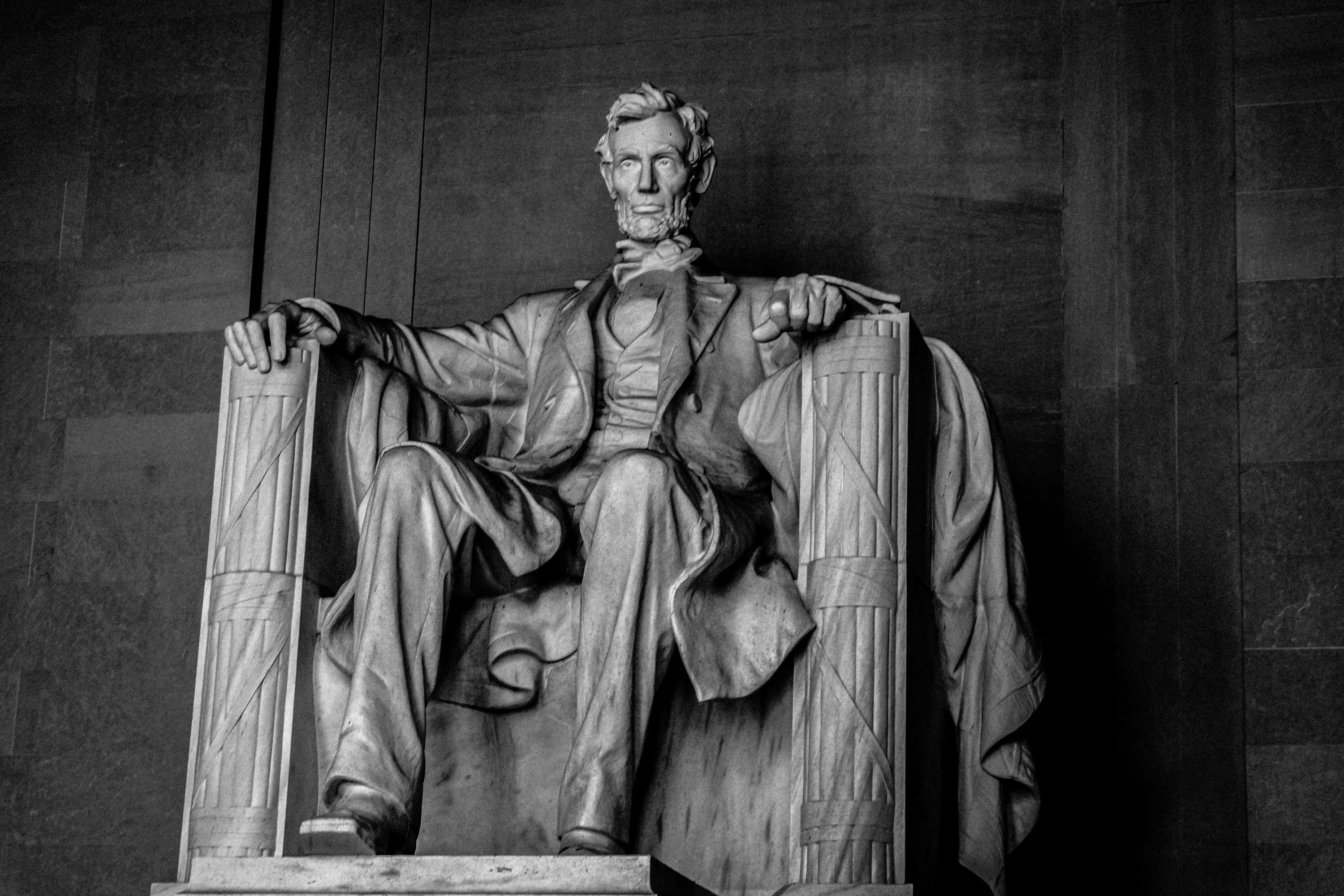 Latitude Run® Abraham Lincoln - Repose, Statue, Monument, Seated, Black ...