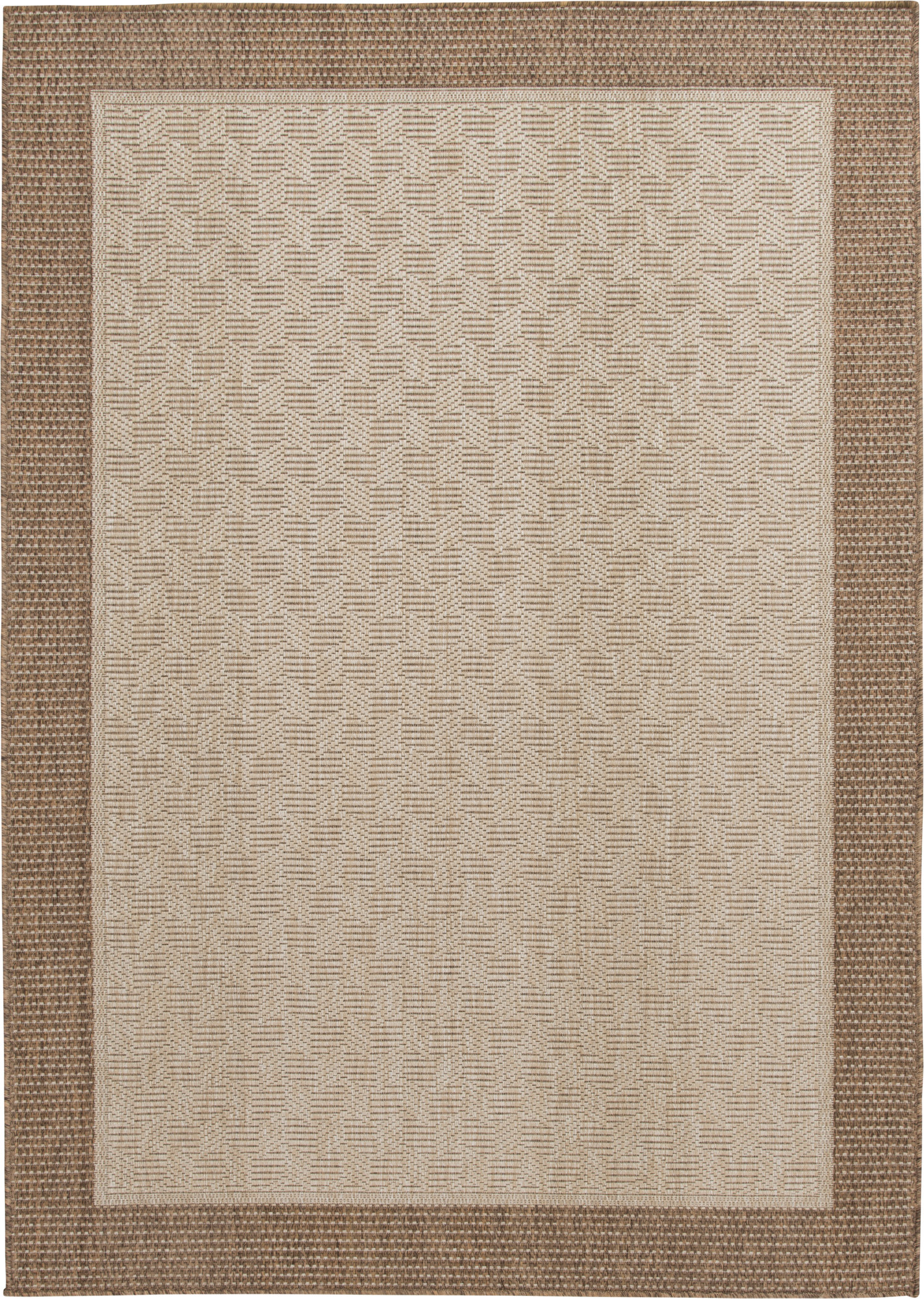 Ebern Designs Massad Saylor Tan/Brown Border Indoor/Outdoor ...