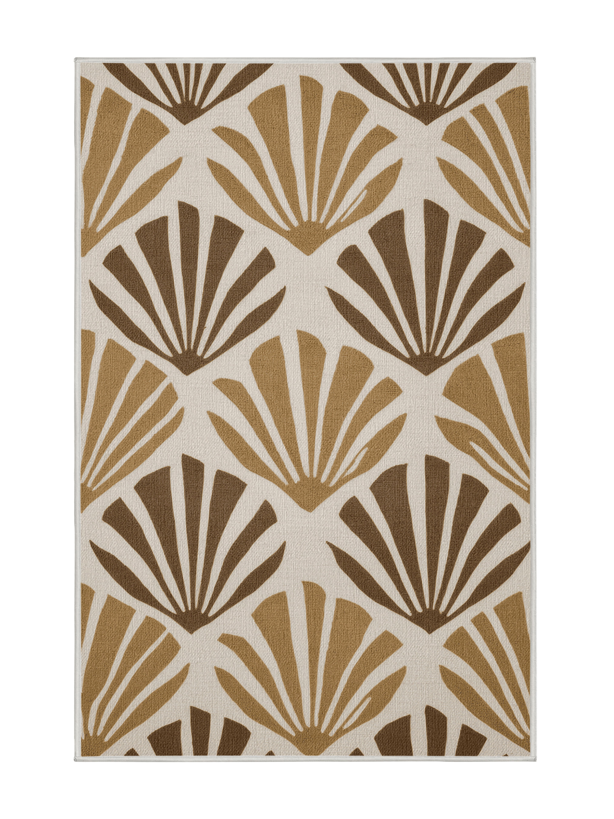 Rosecliff Heights Washable Modernist Shell Study Coastal Area Rug | Wayfair