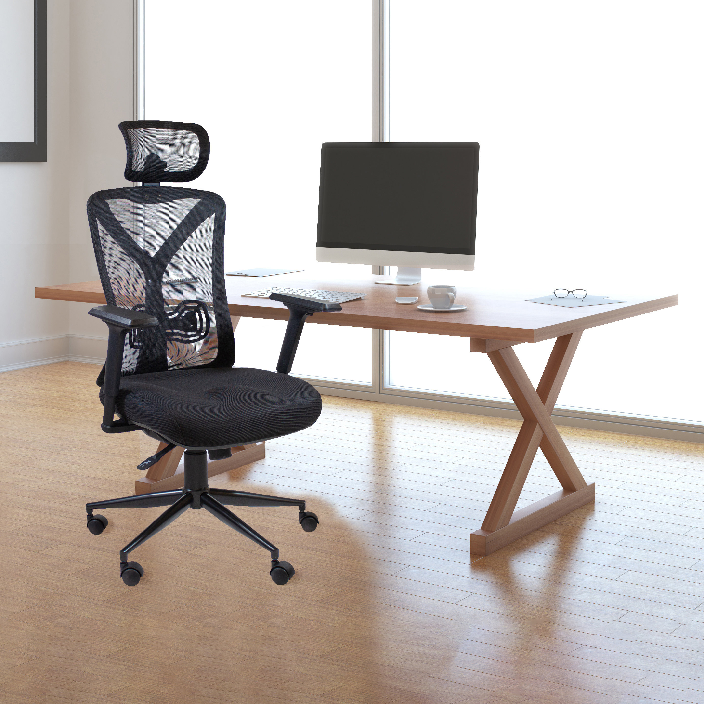Inbox Zero Office Oscar High-Back Ergonomic Mesh Office Chair | Wayfair