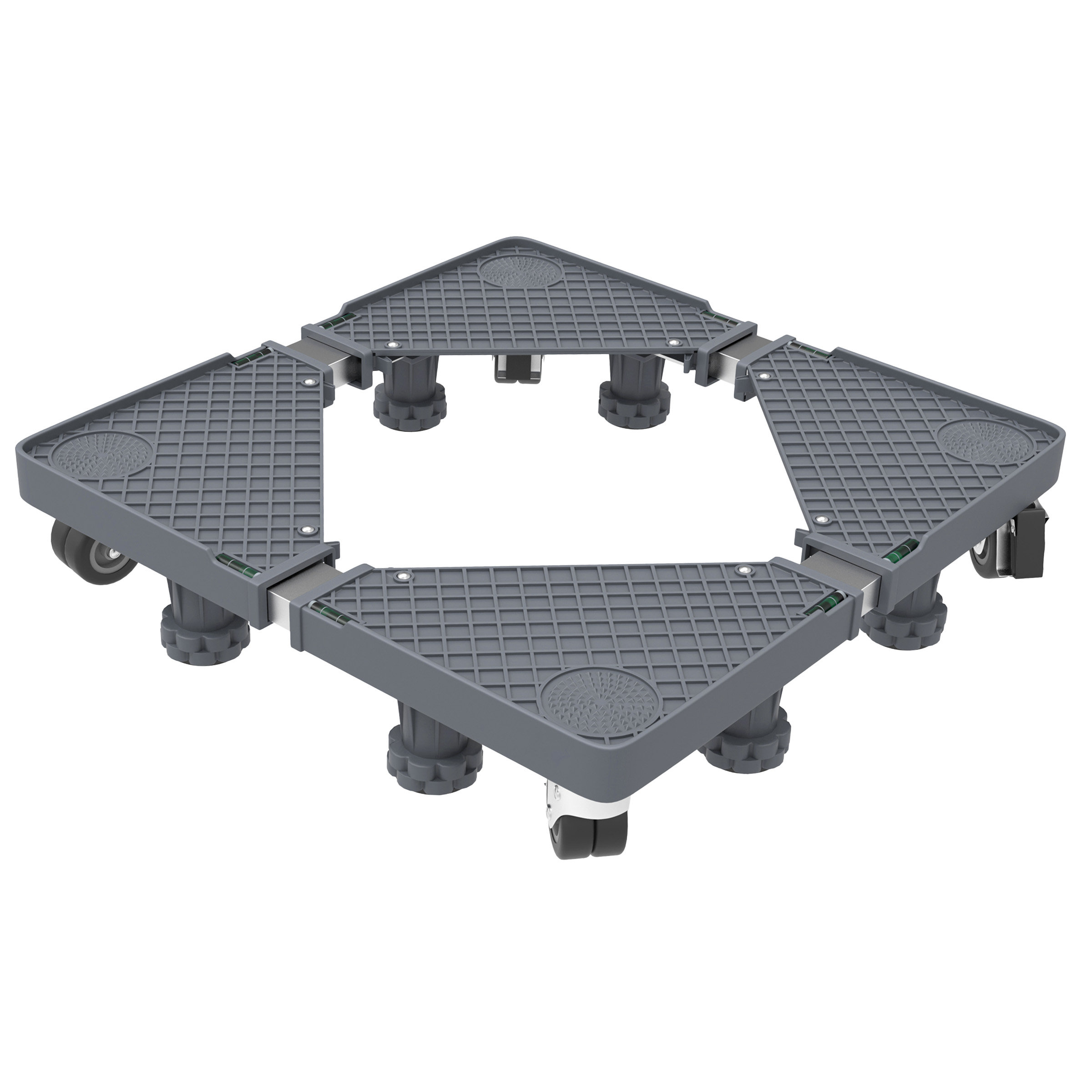 Stalwart Multi Purpose Dolly With 8 Feet, Locking Swivel Wheels, Levels ...