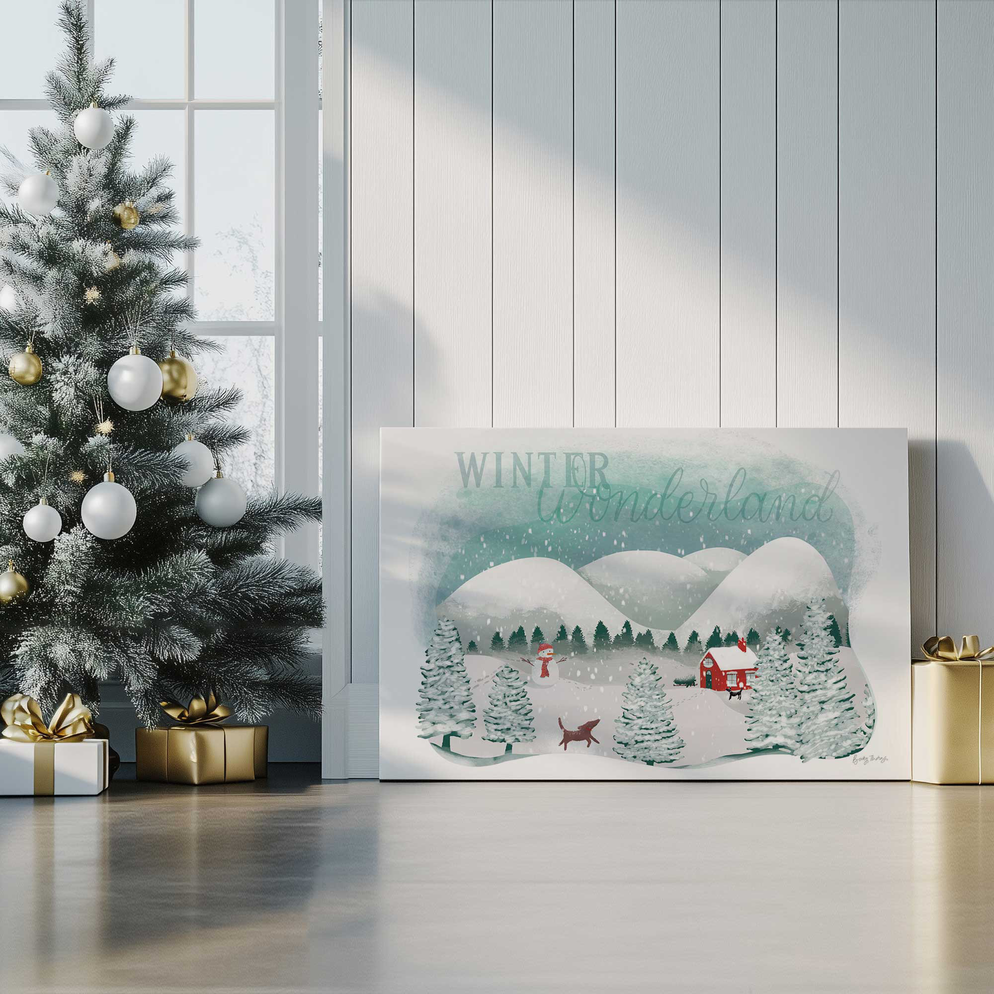 The Holiday Aisle® Rustic Winter Wonderland Print | Wayfair