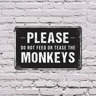 SignMission Drôle d'avertissement «Ne pas nourrir les singes» (paquet ...