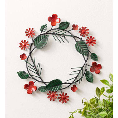 The Holiday Aisle® 24" Metal Wreath | Wayfair