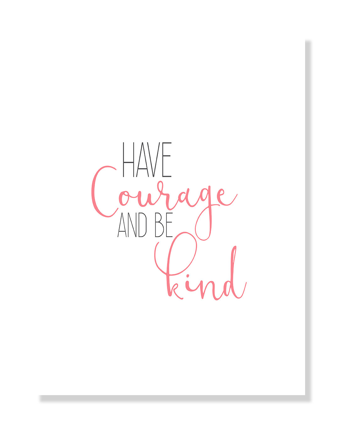 Casa Fine Arts Juvenile Rolled 'Have Courage 1' Paper Print - Wayfair ...