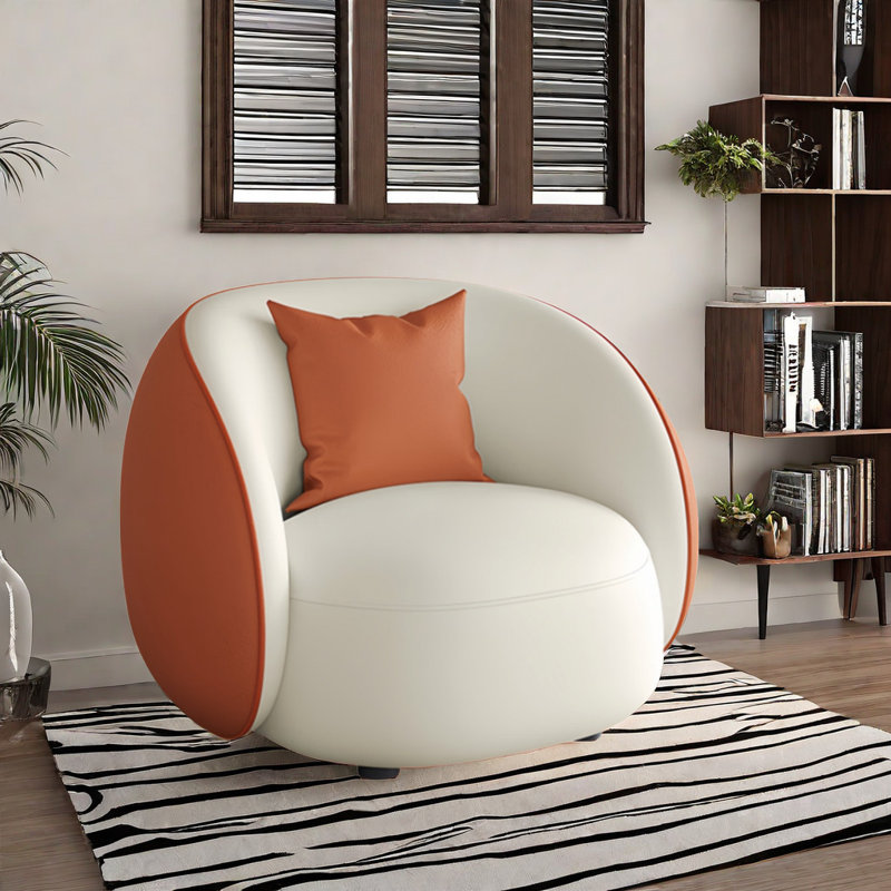 Orren Ellis Modern Cream Style Single Chair (Set of 2) | Wayfair